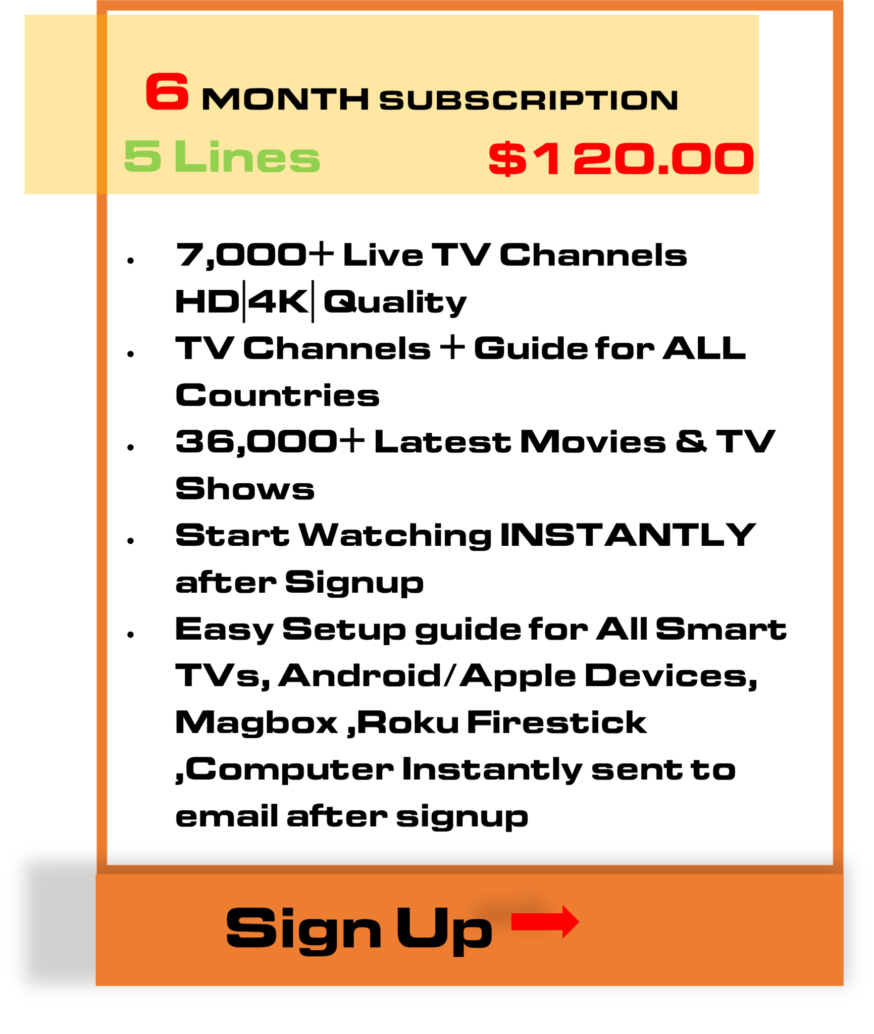 No Contract Unsubscribe Anytime Simple Interface Menu 500 Channels 